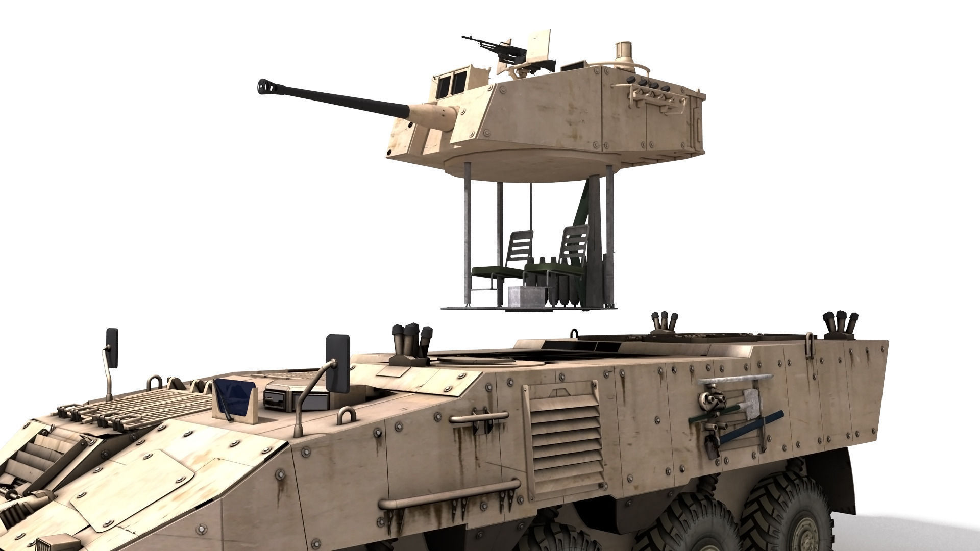 Pandur 2 3D model | CGTrader
