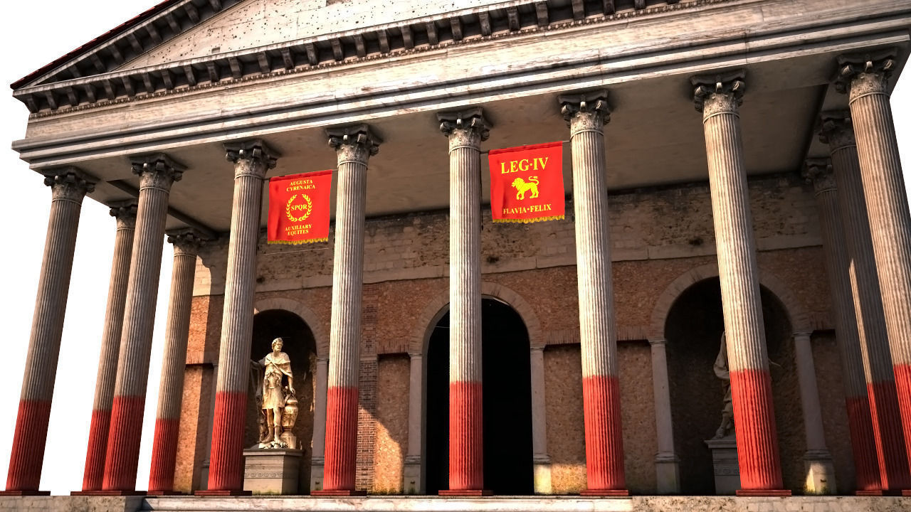 3D model Ancient Rome Building VR / AR / low-poly | CGTrader