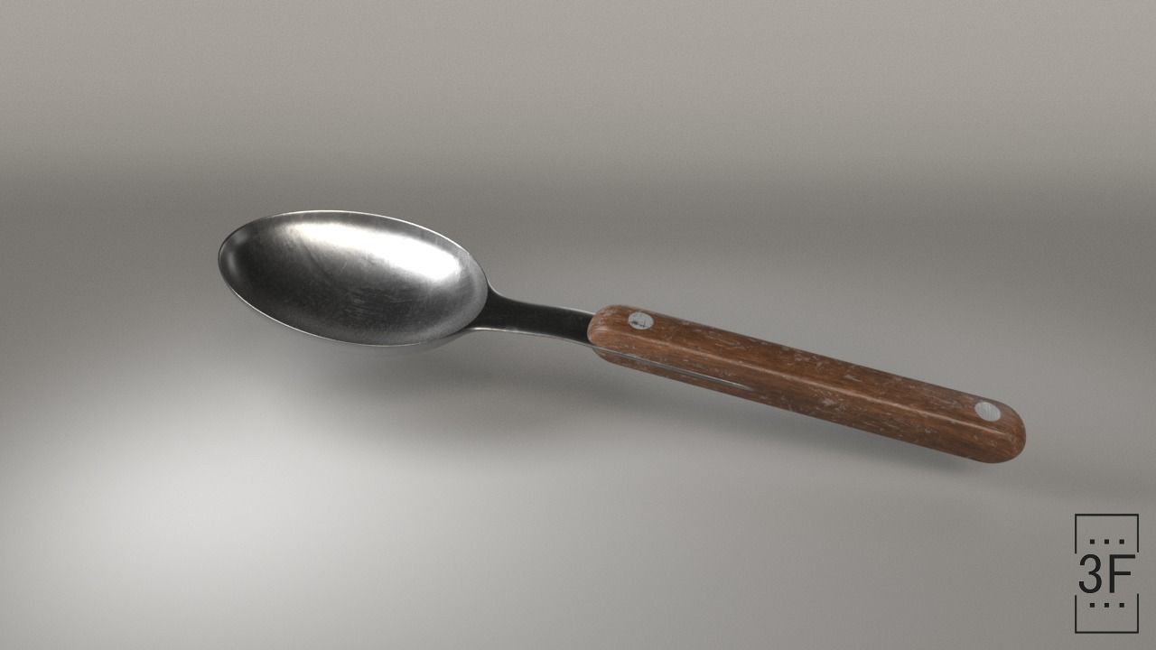3D model Spoon PBR low poly VR / AR / low-poly | CGTrader