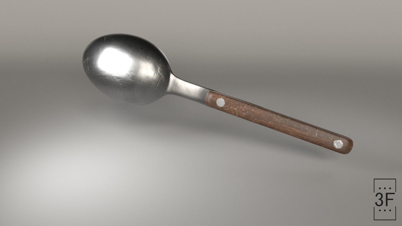 3D model Spoon PBR low poly VR / AR / low-poly | CGTrader