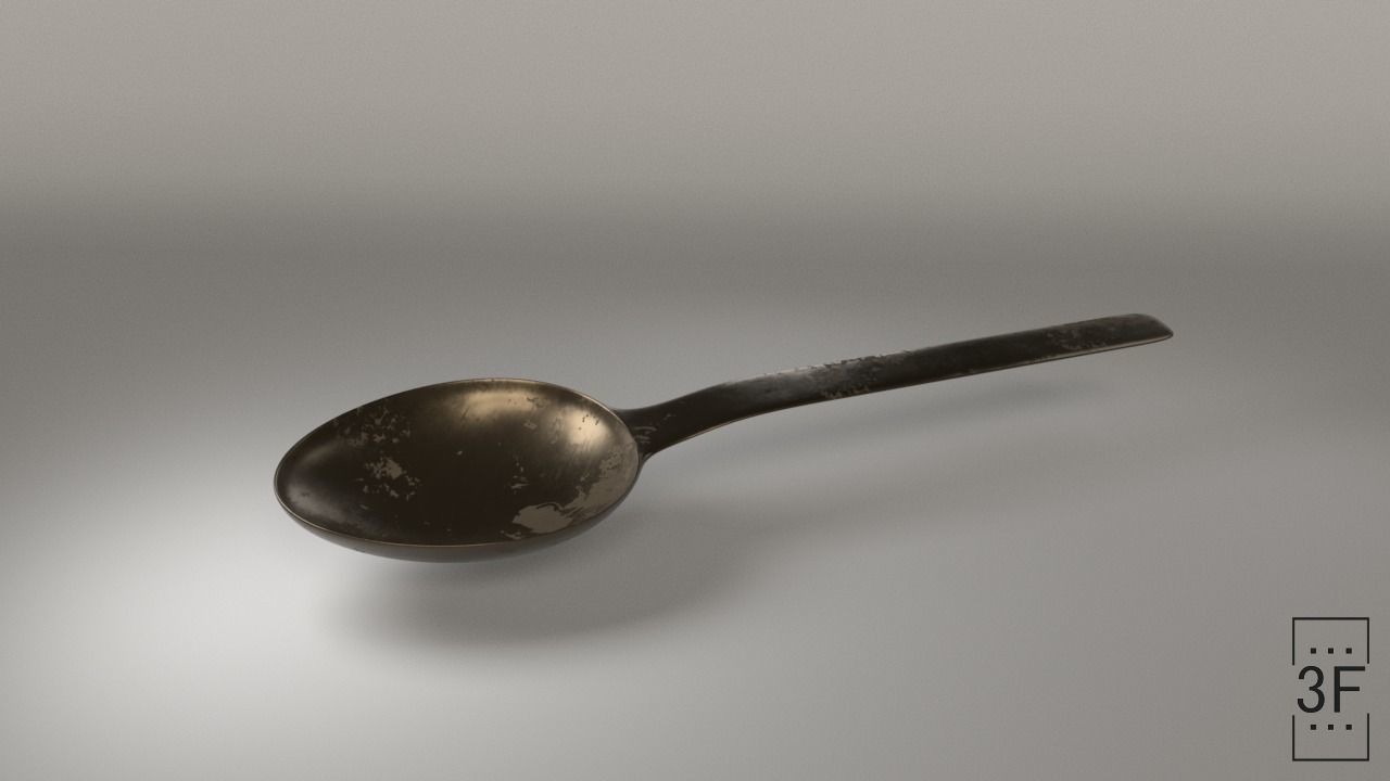 3D model Spoon PBR low poly VR / AR / low-poly | CGTrader