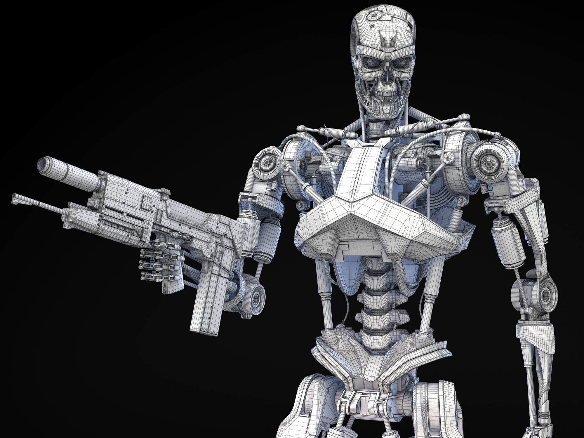 Terminator T-800 Genisys 3D model rigged | CGTrader