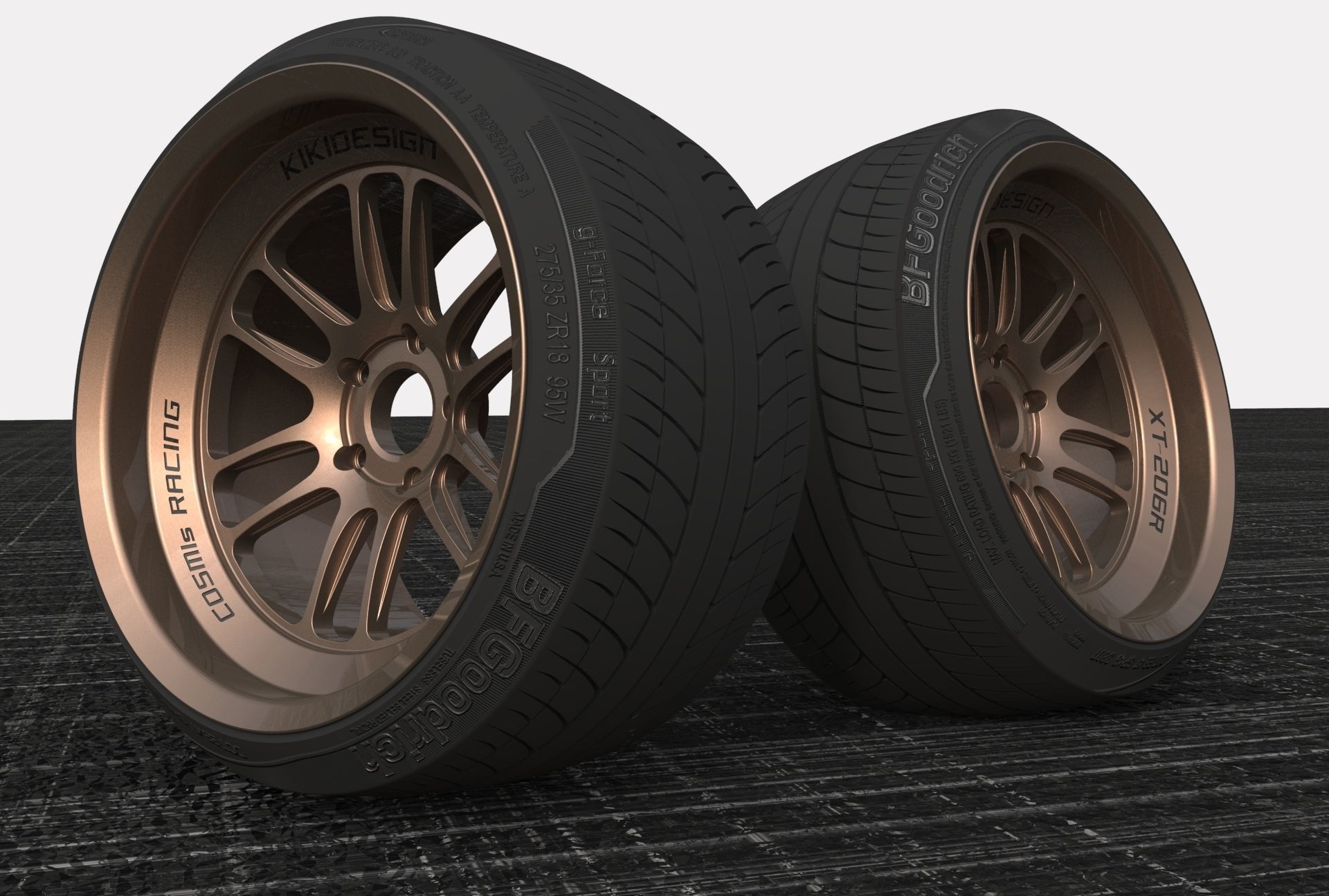 Cosmis xt-206R 18 inch 3D model | CGTrader