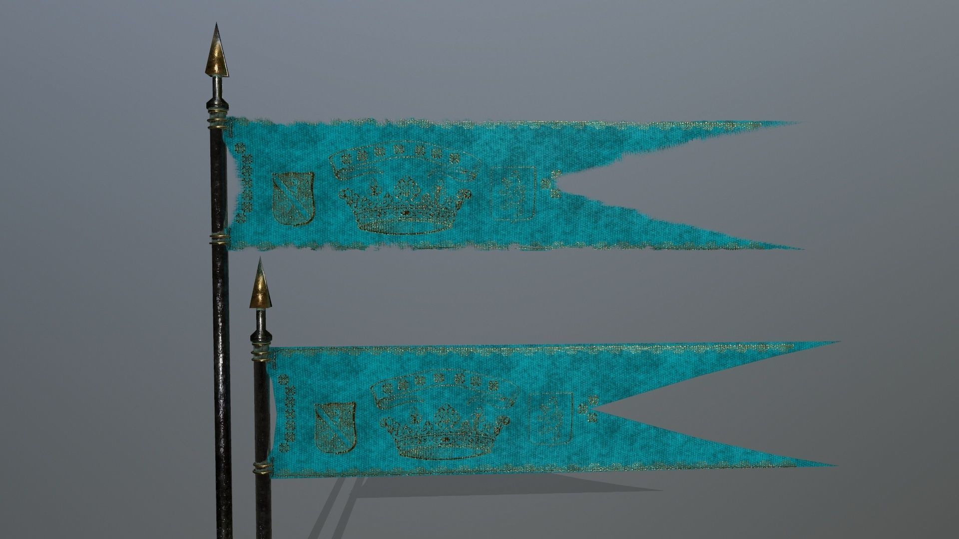 3D model flag set 2 VR / AR / low-poly | CGTrader