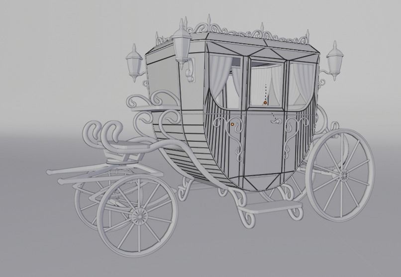 3D model Modern beautiful carriage Low poly VR / AR / low-poly | CGTrader