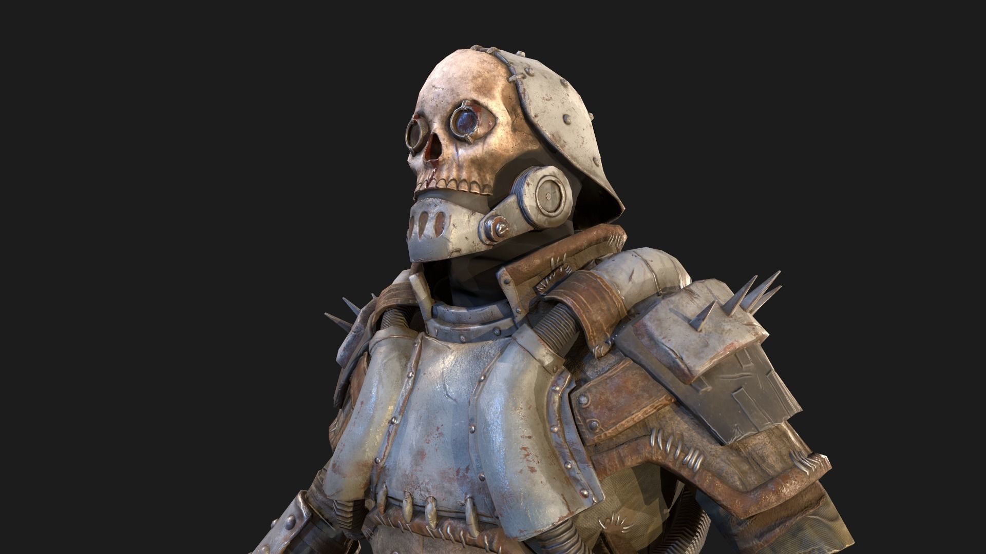 3D model Skull armor 1 VR / AR / low-poly | CGTrader