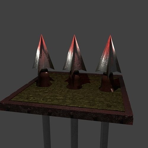 3D model SPIKE TRAP VR / AR / low-poly | CGTrader