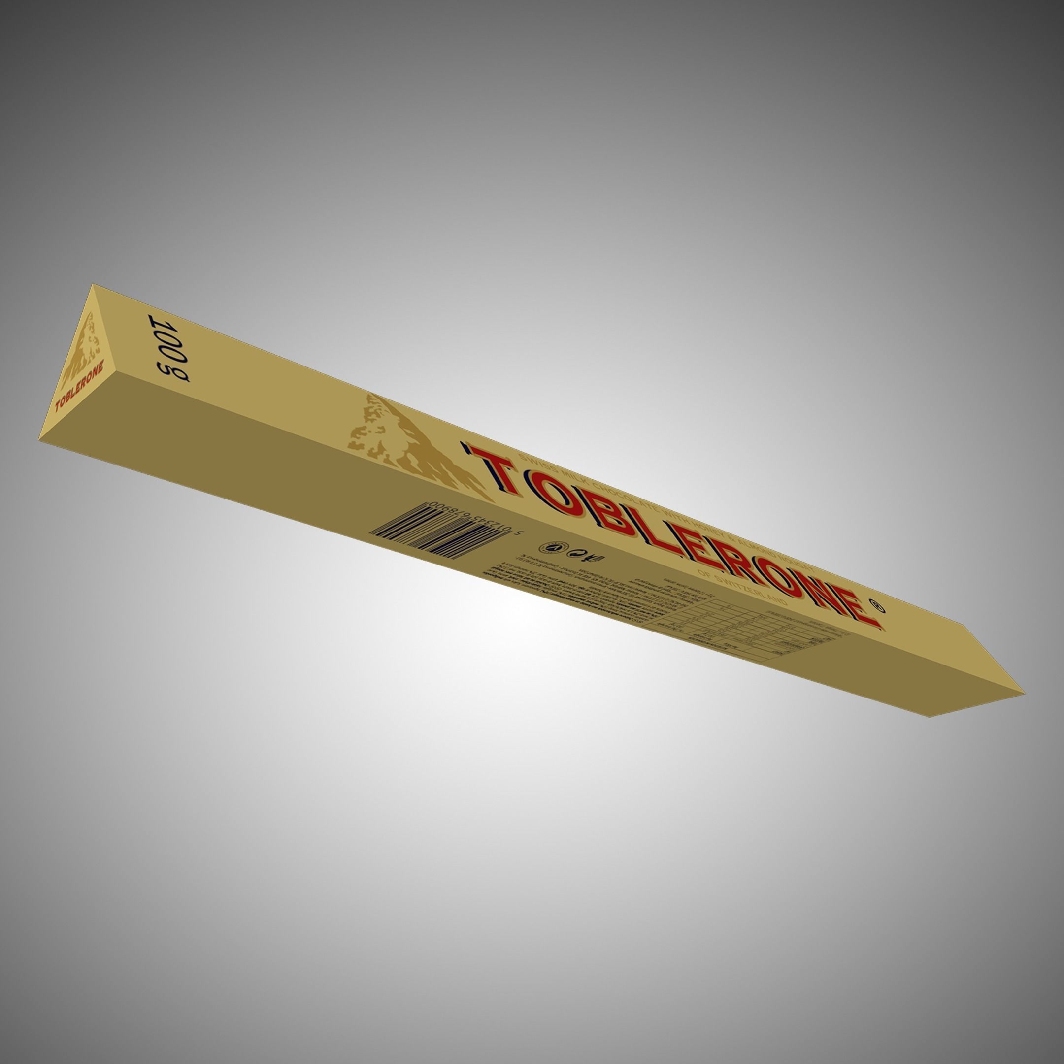 Toblerone original chocolate 100g free VR / AR / low-poly 3D model ...