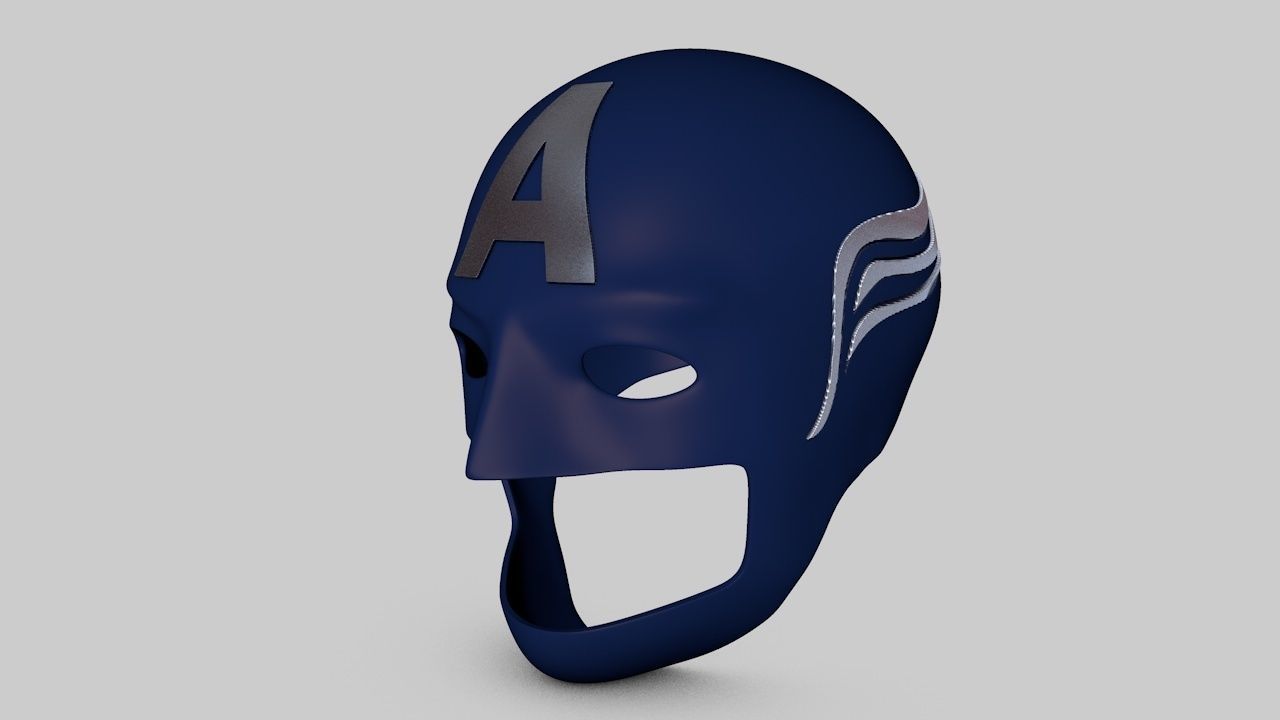 Captain America Helmet 3D model | CGTrader