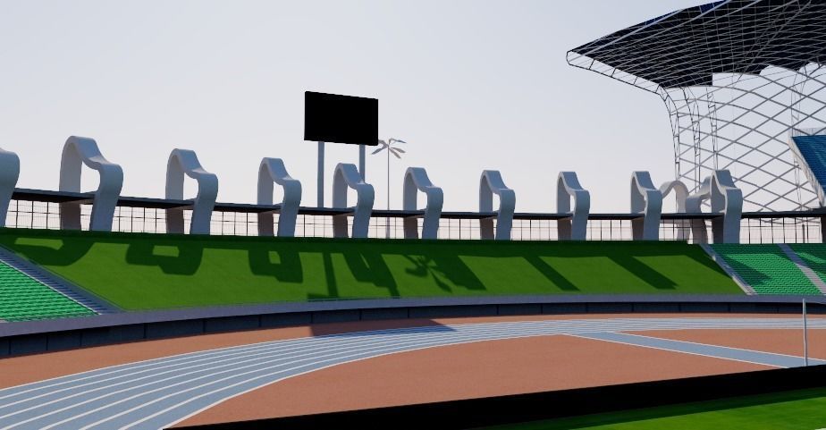 National Stadium Kaohsiung - Taiwan 3D model | CGTrader