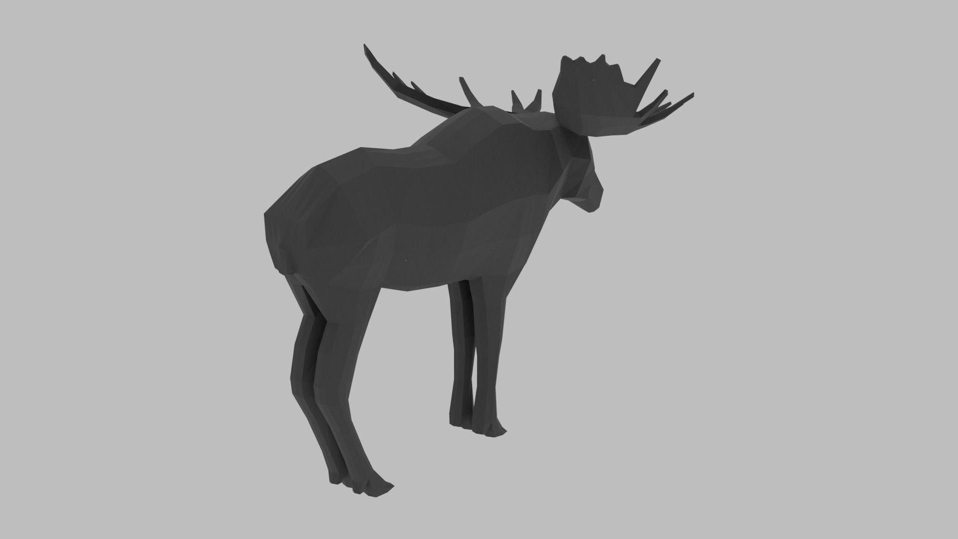 Low Poly Moose 3D model | CGTrader