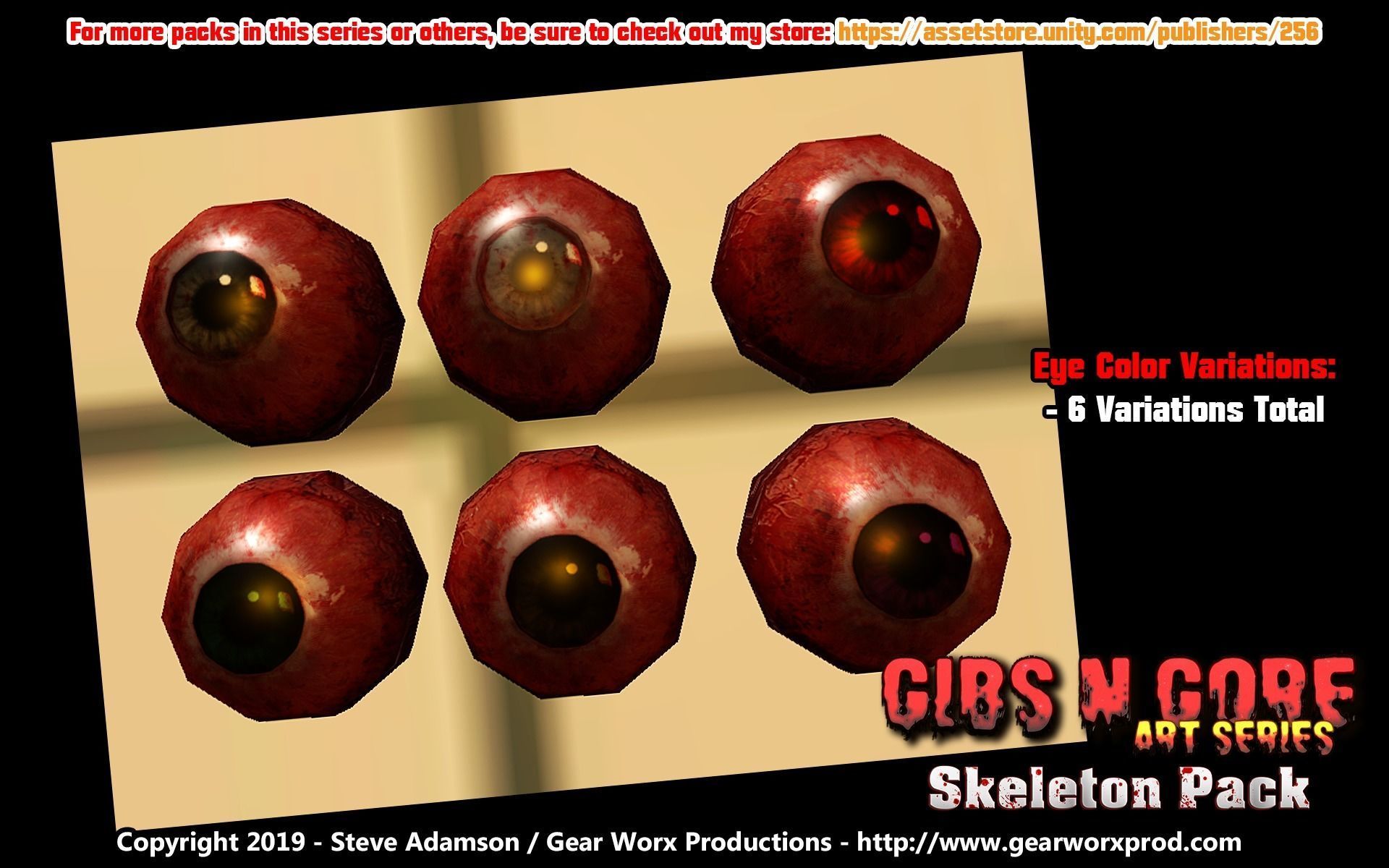 3D model Gibs N Gore - Skeleton Pack VR / AR / low-poly | CGTrader