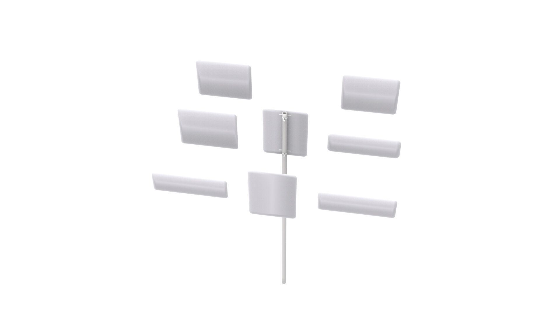 Road Sign US R6 Series One Way And Divided Highway 3D model | CGTrader