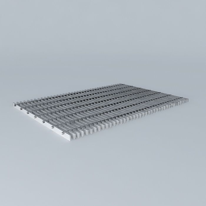 Grating metal floor free 3D model | CGTrader