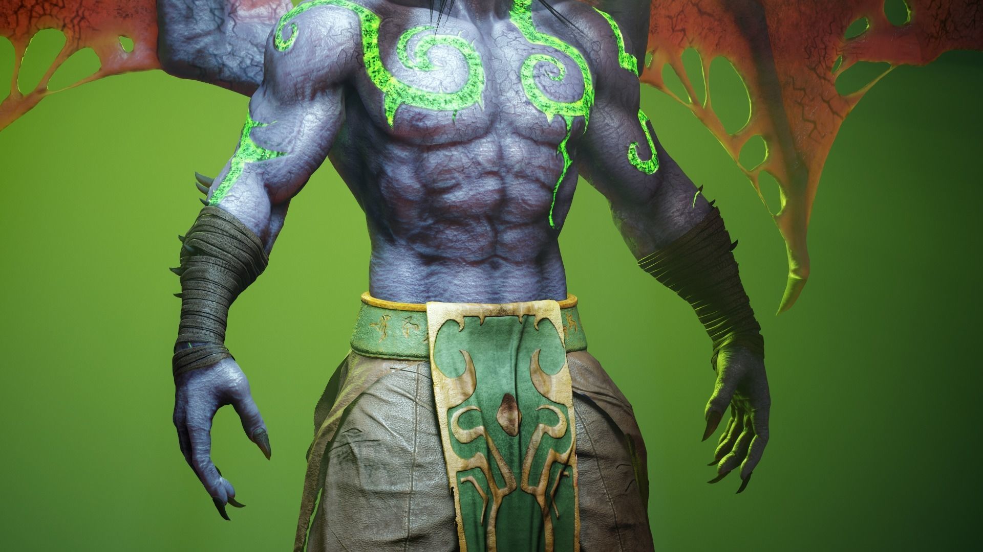 3D model Illidan stormrage realistic Triple A quality VR / AR / low ...