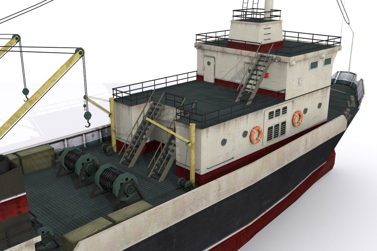 3D model Trawler VR / AR / low-poly | CGTrader