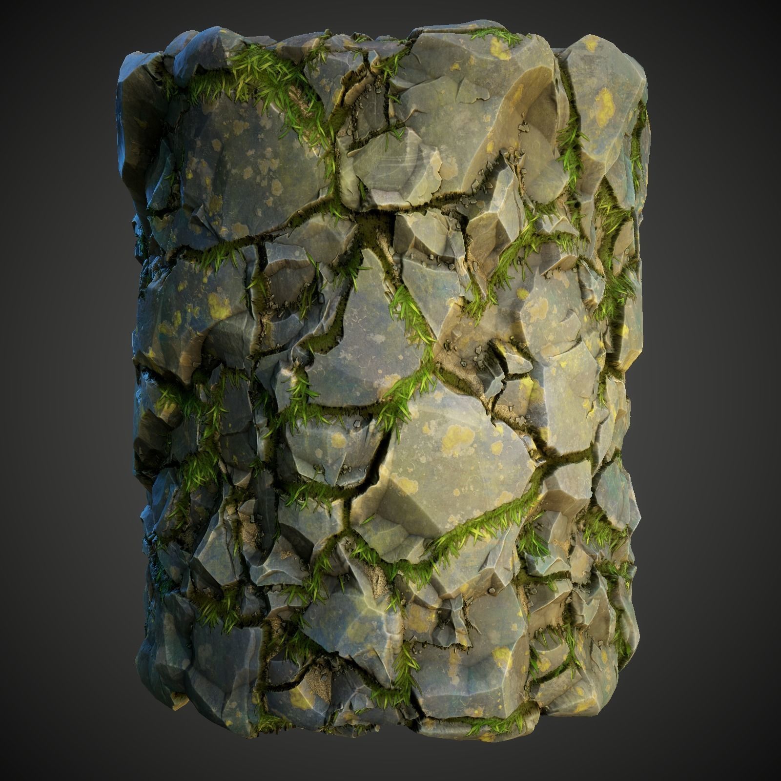 Grassy Rock Cliff Texture | CGTrader