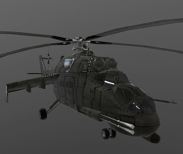 3D model Mi-35 VR / AR / low-poly | CGTrader