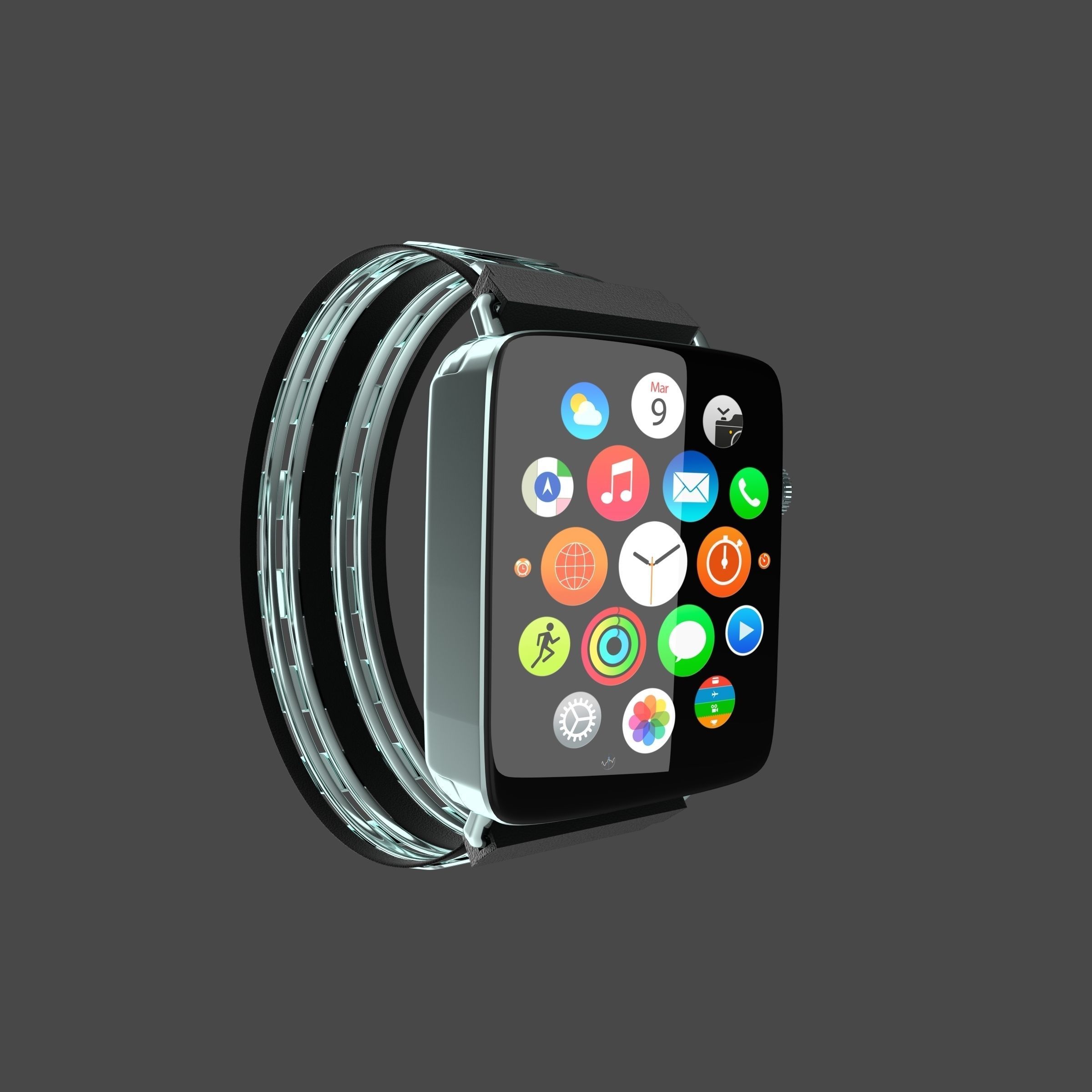 Smartwatch free 3D model | CGTrader