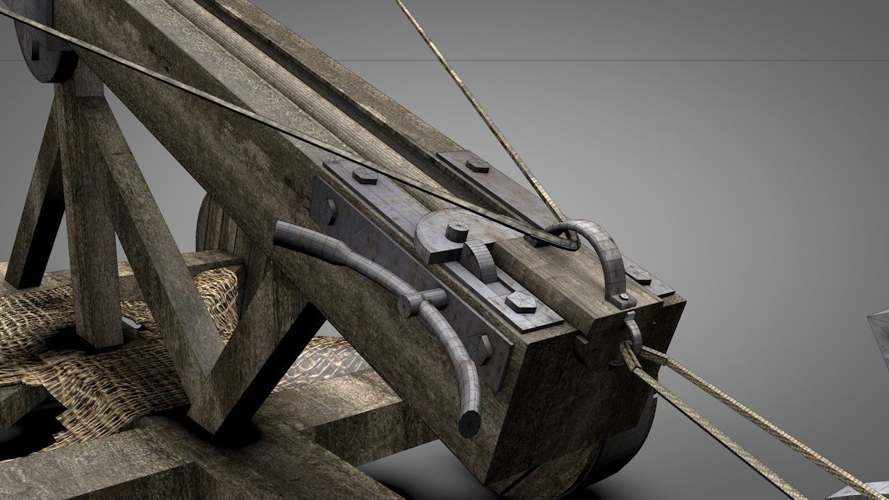 3D model Medieval Ballista Catapult VR / AR / low-poly | CGTrader