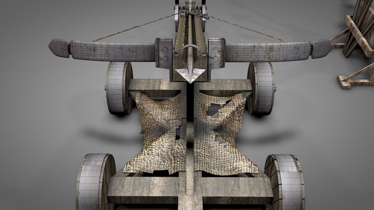 3D model Medieval Ballista Catapult VR / AR / low-poly | CGTrader