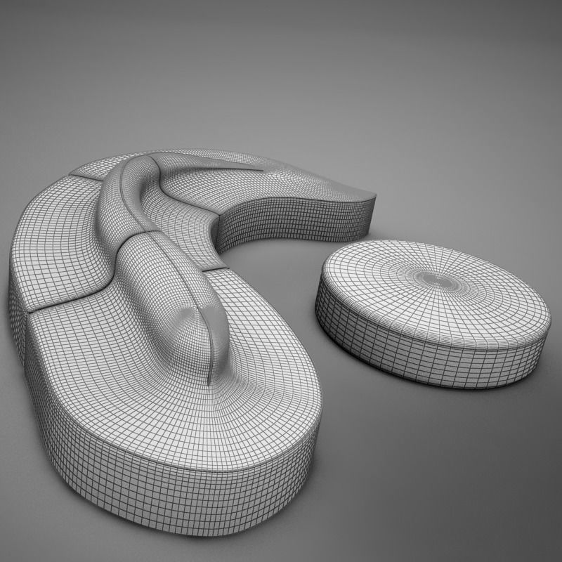 Ultra Modern club Sofa 3D model | CGTrader