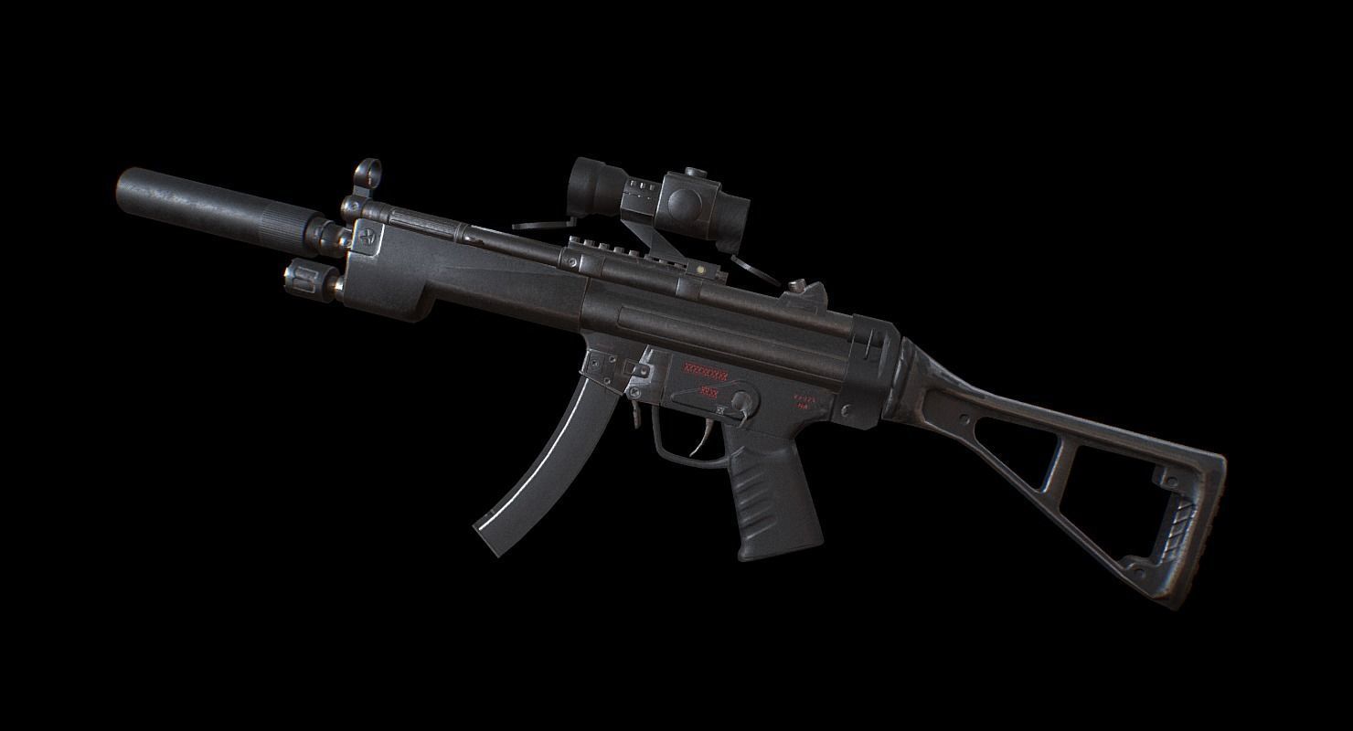3D model MP5 A3 - Game Ready VR / AR / low-poly | CGTrader