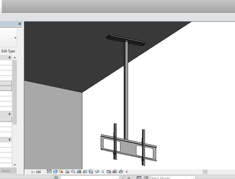 Display Wall and Ceiling Mount Revit Families 3D model | CGTrader