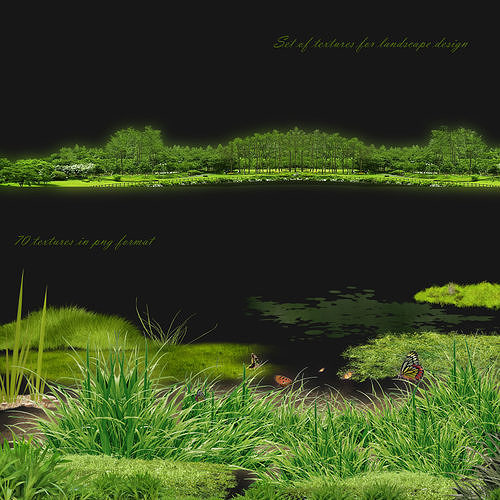 Set of textures for landscape design 3D model | CGTrader