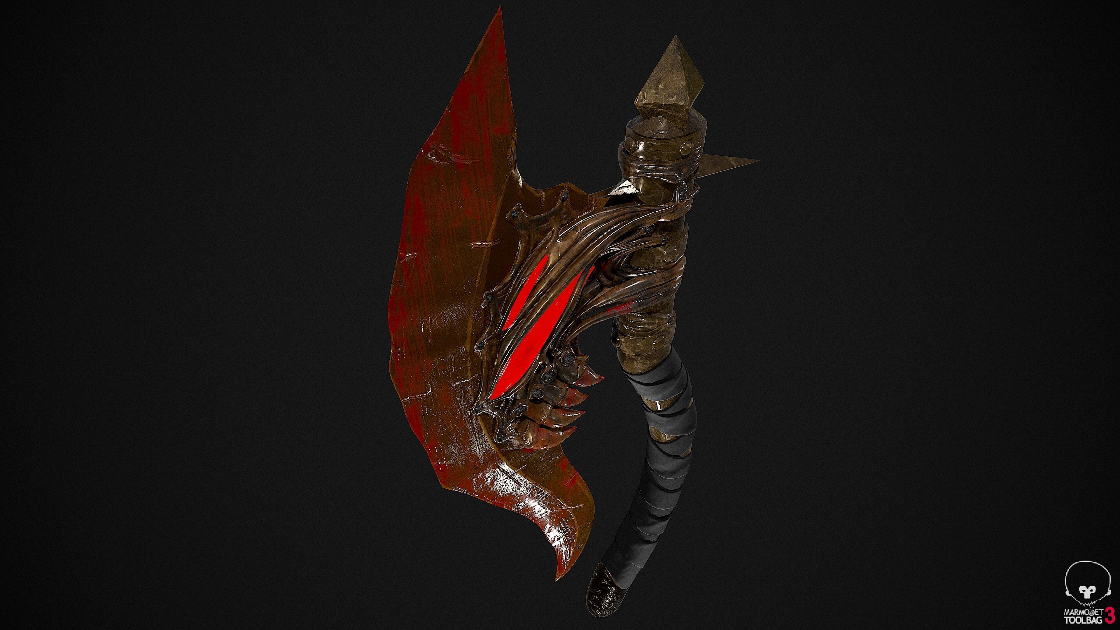 3D model Demons Eye Axe VR / AR / low-poly | CGTrader