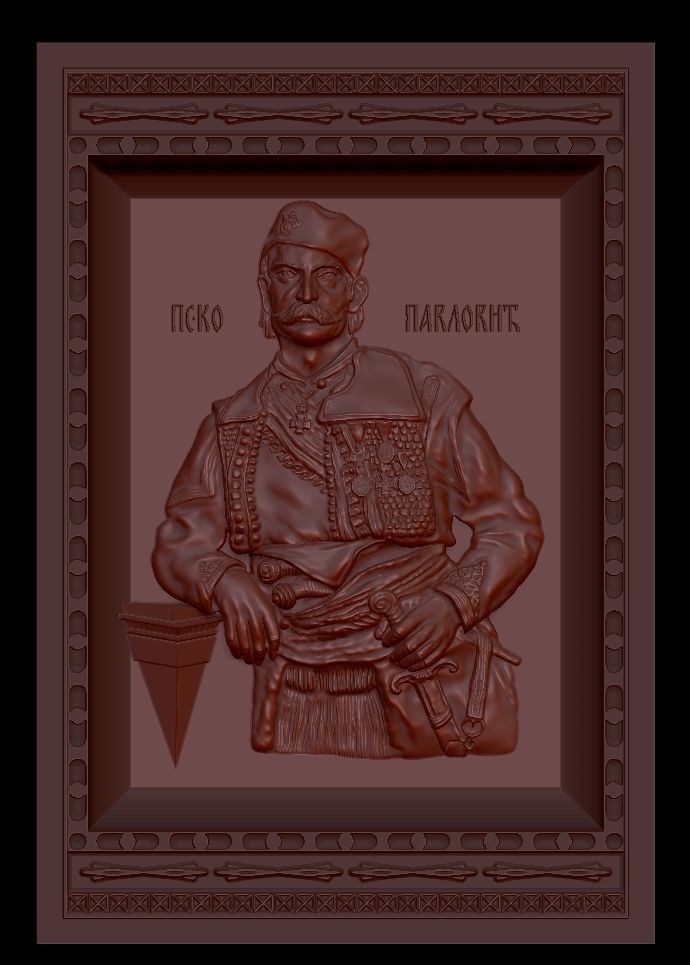 Zbrush bas relief model - Peko Pavlovic 3D model 3D printable | CGTrader