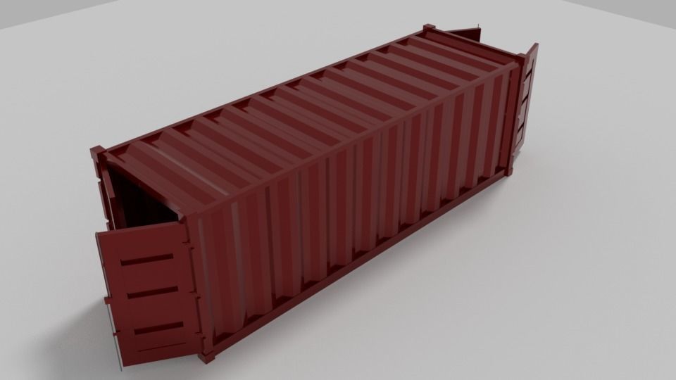 Shipping Container model 3D model 3D printable | CGTrader