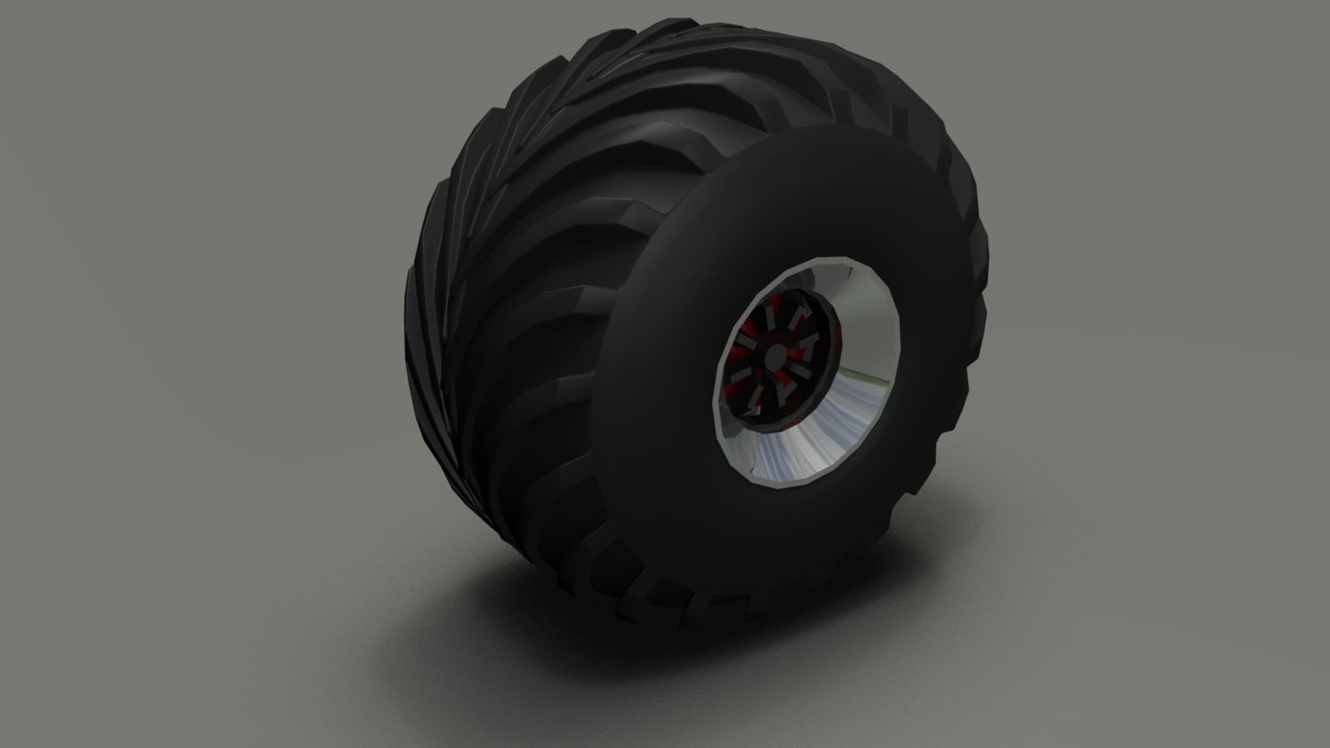 Monster Truck Wheel free VR / AR / low-poly 3D model | CGTrader