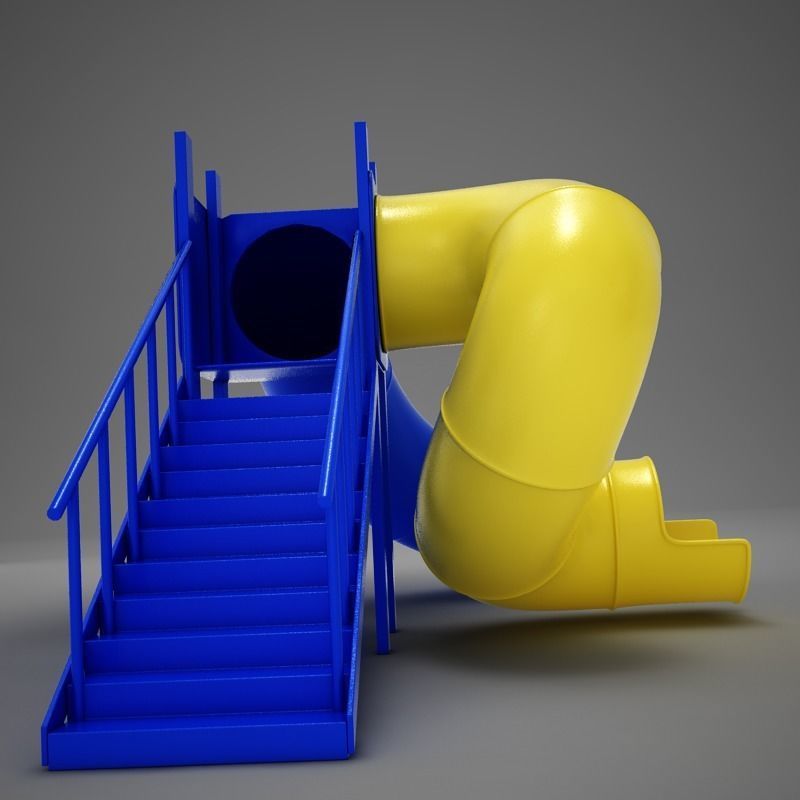 HD Playground Slide 3D model | CGTrader