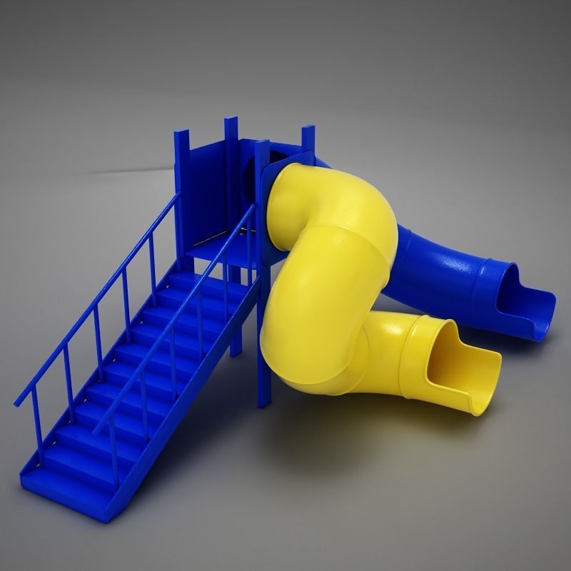 HD Playground Slide 3D model | CGTrader