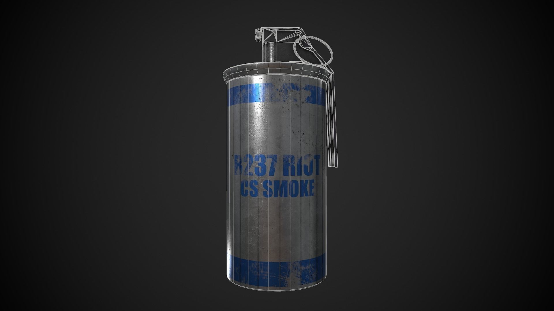 3D model Tear Gas Grenade VR / AR / low-poly | CGTrader