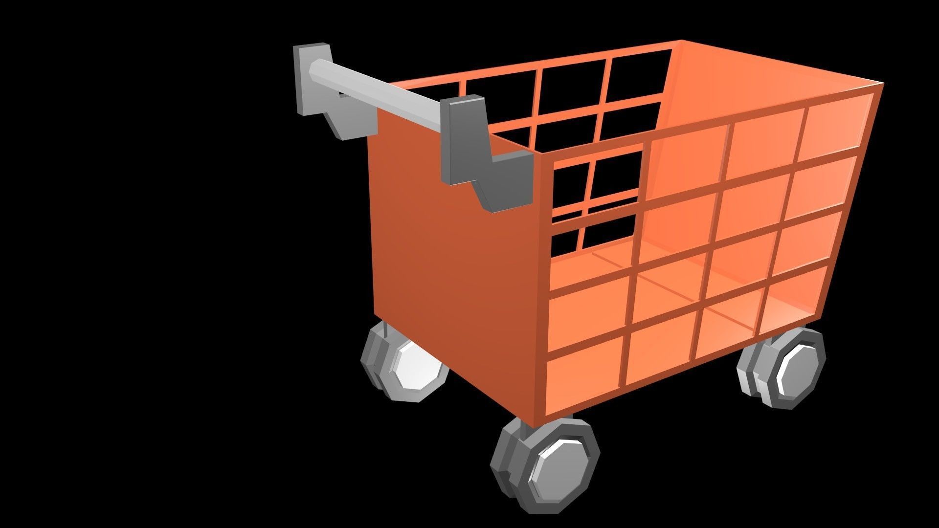 3D model Low poly cart trolley VR / AR / low-poly | CGTrader