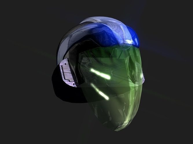 3D model Nova futuristic helmet VR / AR / low-poly | CGTrader