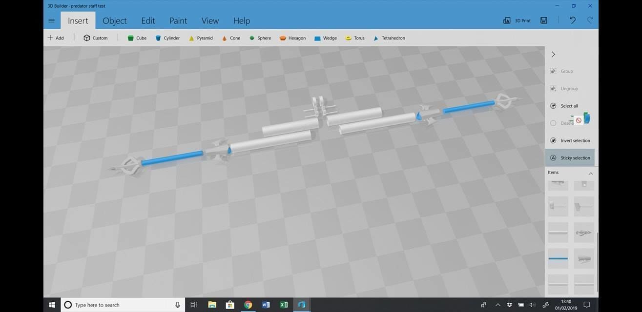 Predator Spear Retractable 3D model 3D printable | CGTrader