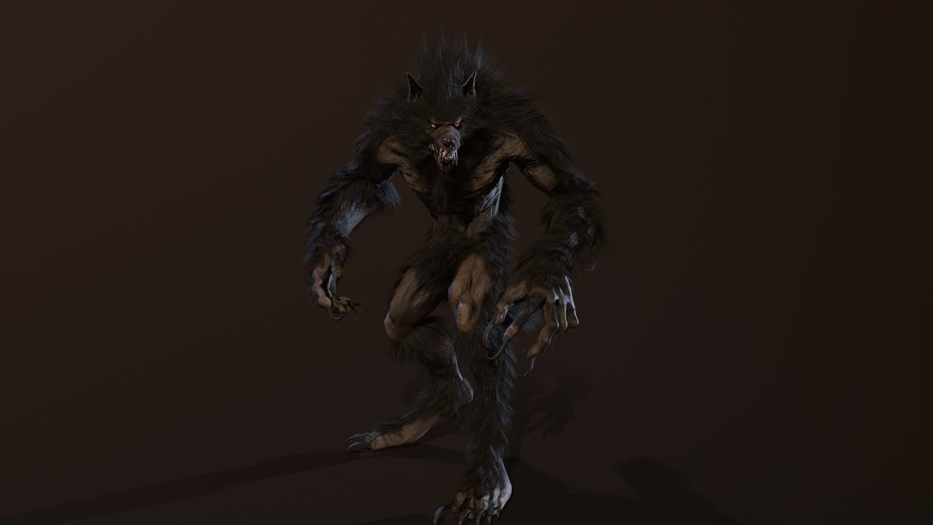 3D model Werewolf VR / AR / low-poly rigged animated | CGTrader