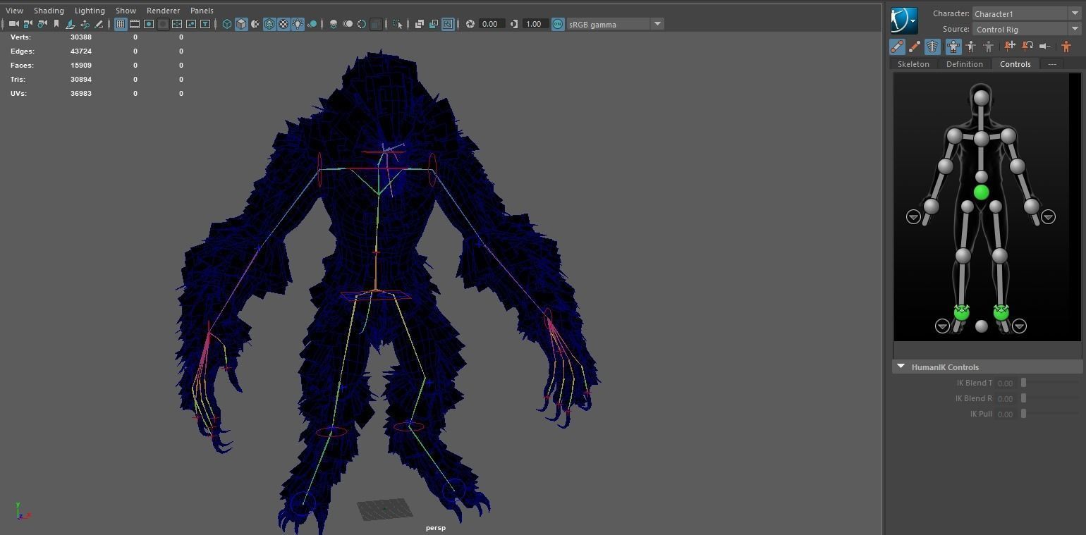 3D model Werewolf VR / AR / low-poly rigged animated | CGTrader