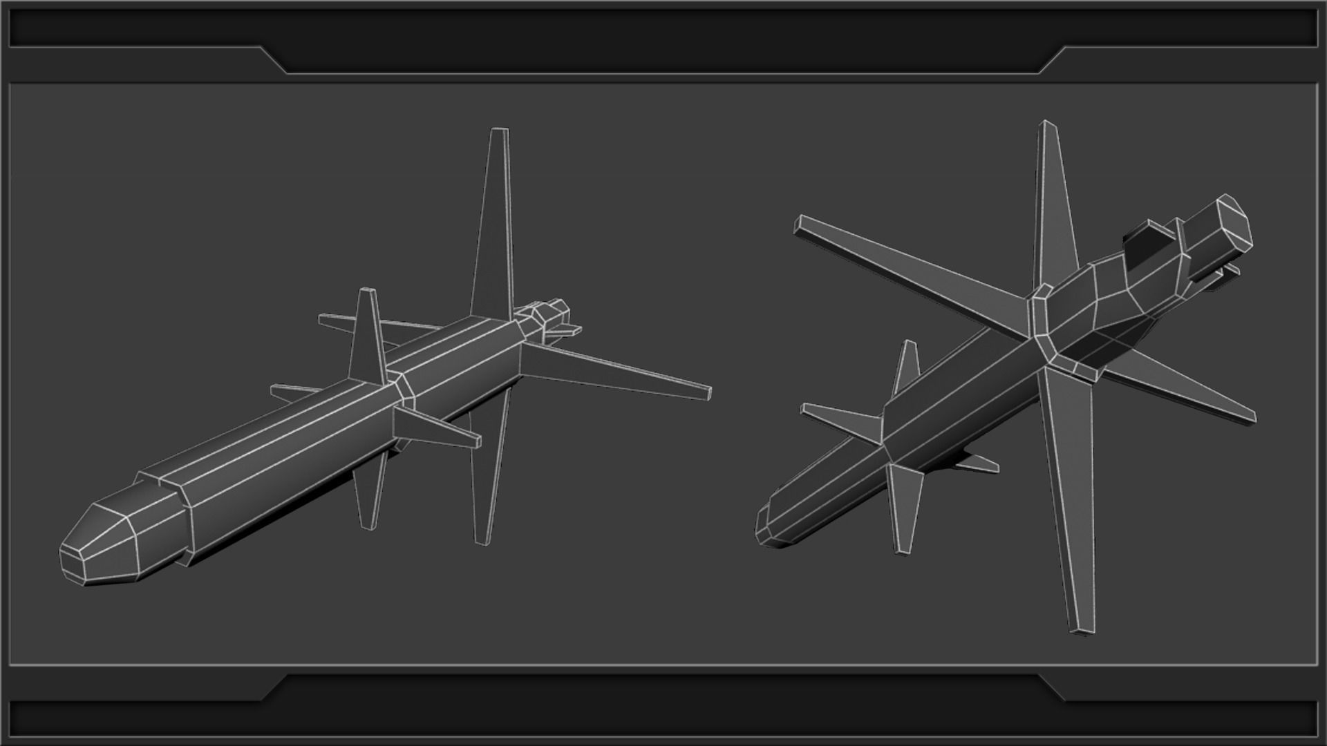 3D model Sci-fi Missiles set VR / AR / low-poly | CGTrader