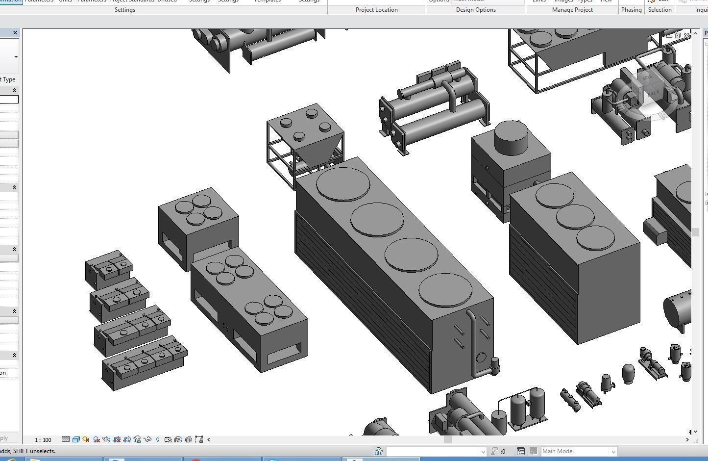 Mechanical Equipments Revit Families 2016 3D model | CGTrader