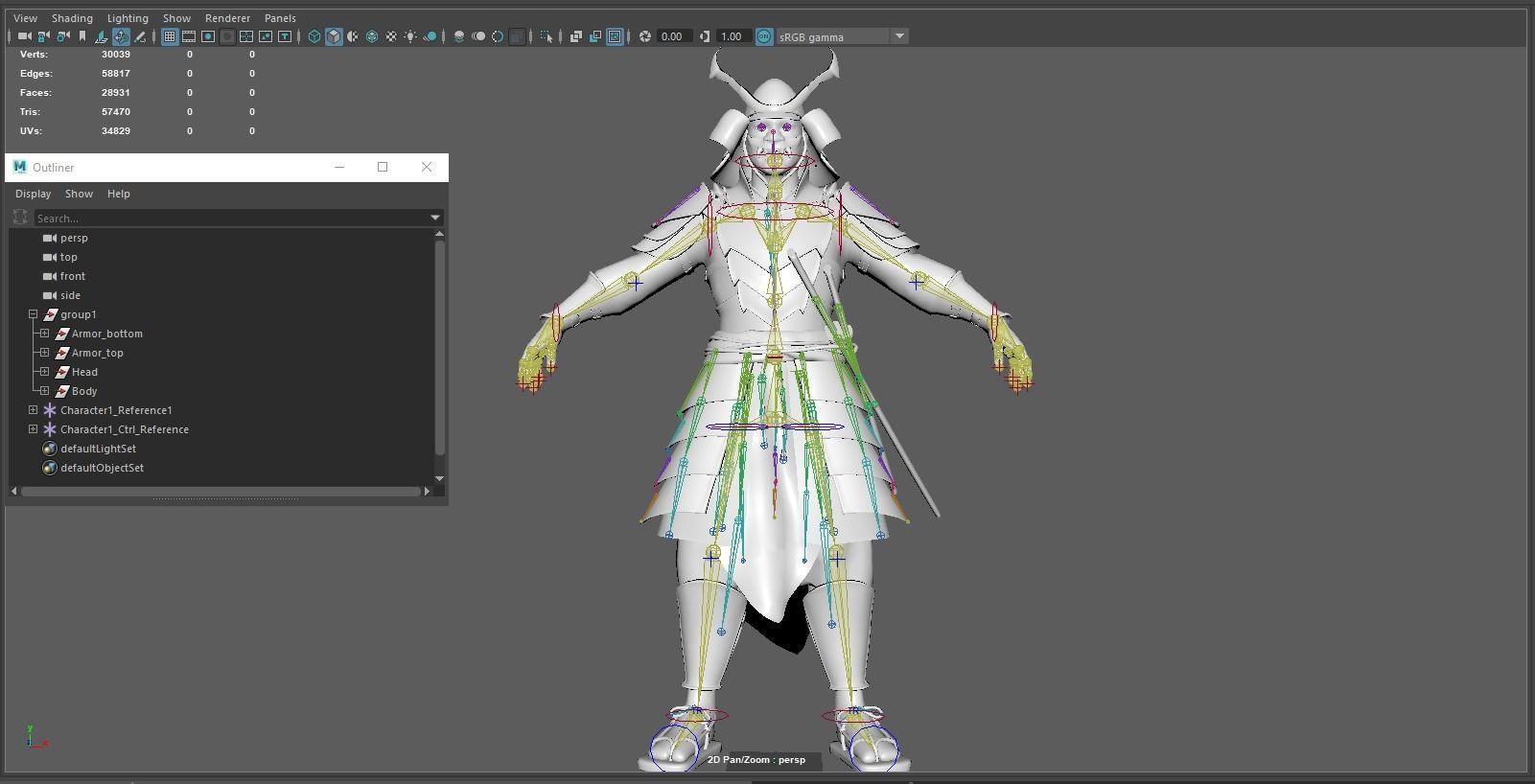 3D model Samurai low-poly models VR / AR / low-poly rigged | CGTrader