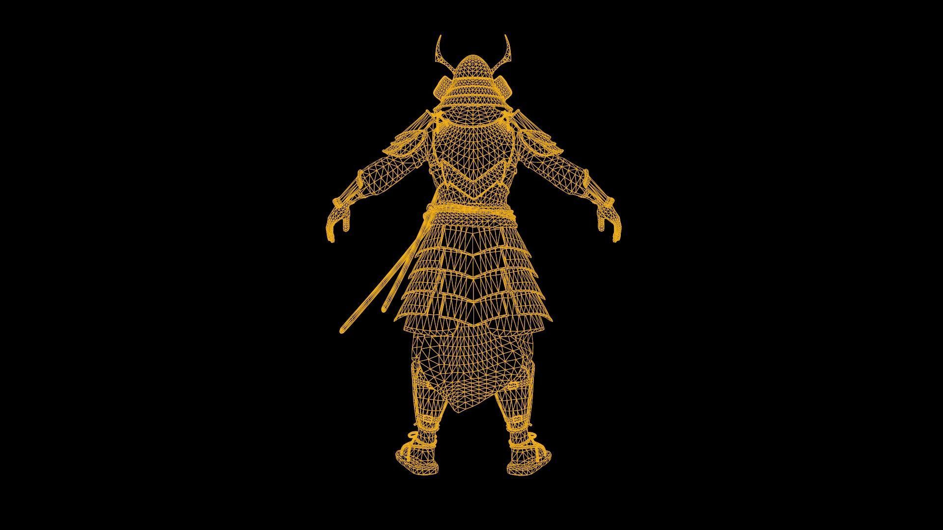 3D model Samurai low-poly models VR / AR / low-poly rigged | CGTrader