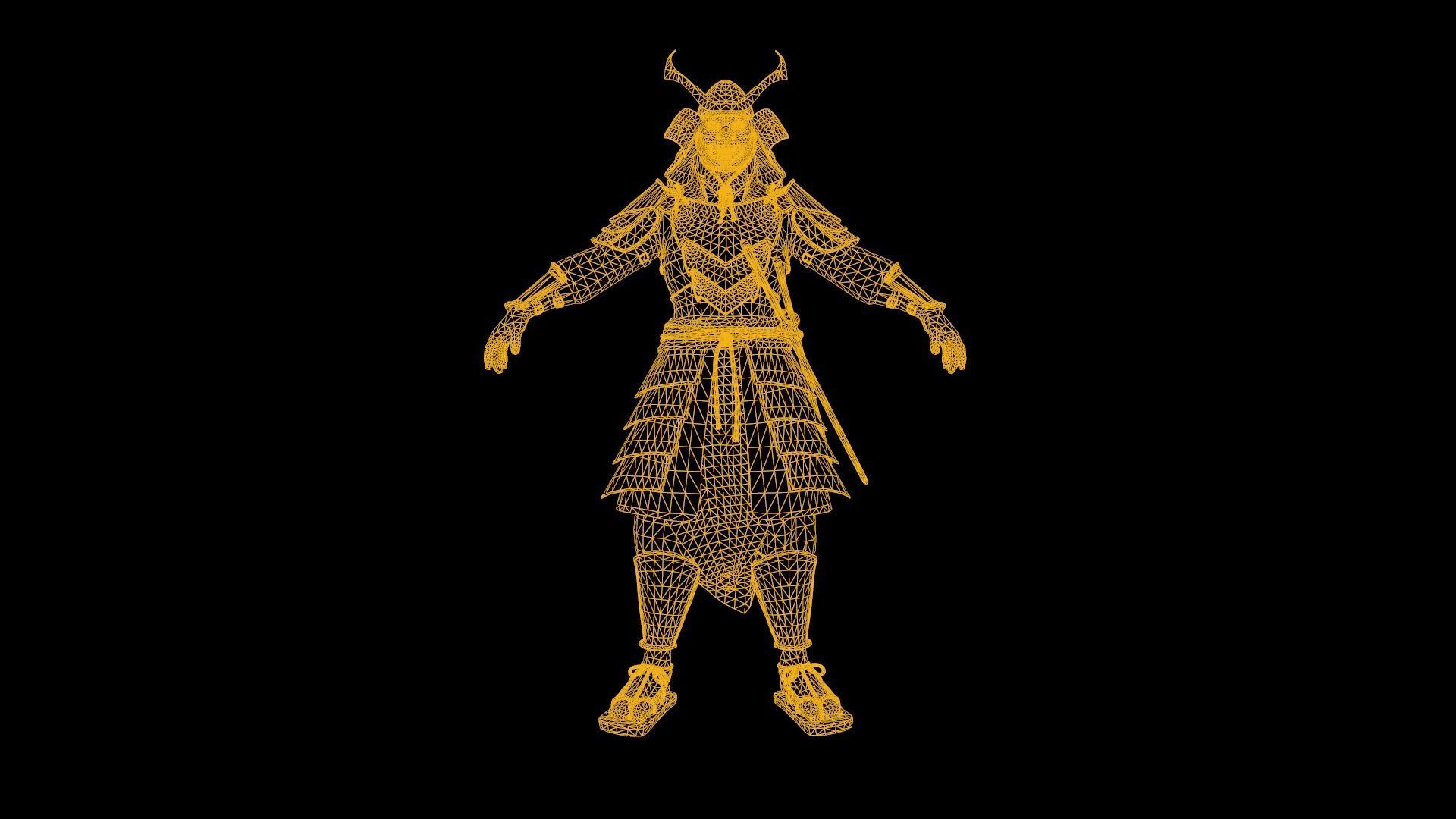 3D model Samurai low-poly models VR / AR / low-poly rigged | CGTrader