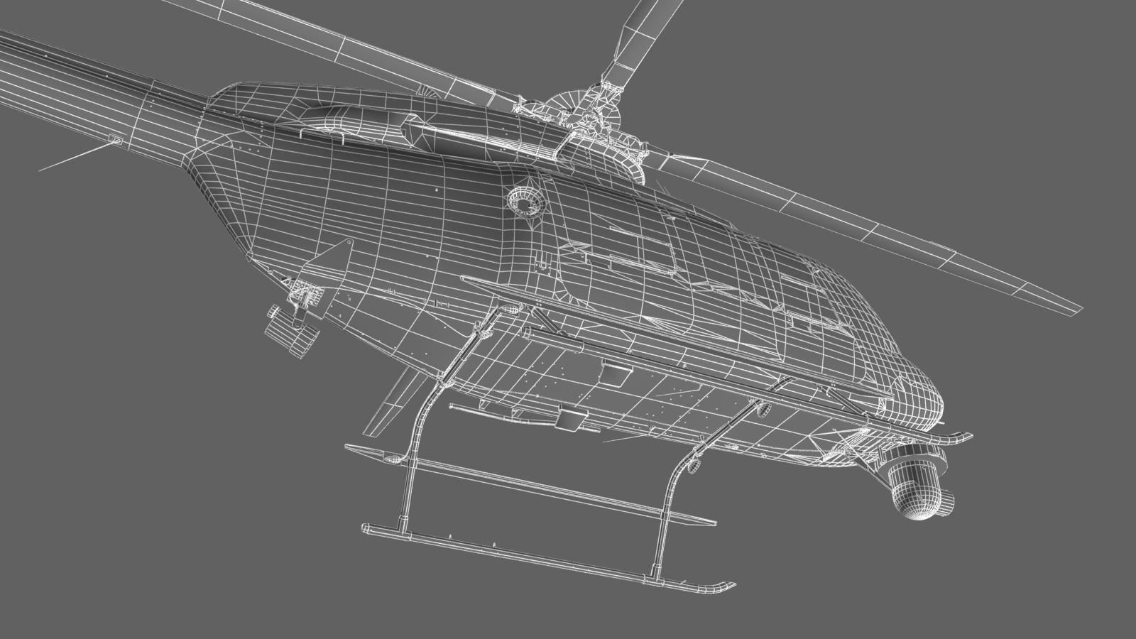 3D model Bell 407 VR / AR / low-poly | CGTrader