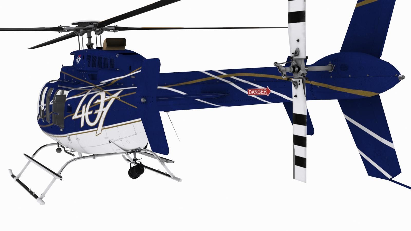 3D model Bell 407 VR / AR / low-poly | CGTrader