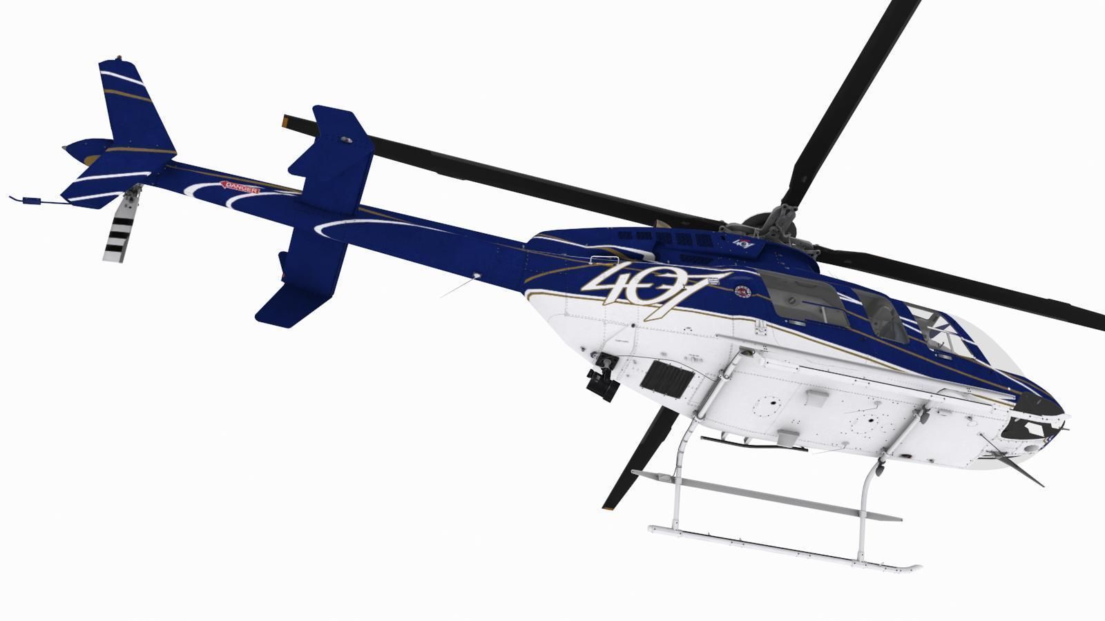 3D model Bell 407 VR / AR / low-poly | CGTrader