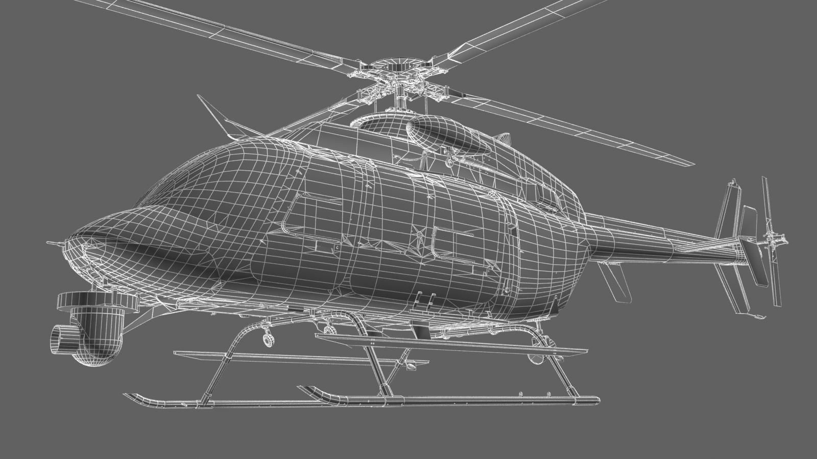3D model Bell 407 VR / AR / low-poly | CGTrader